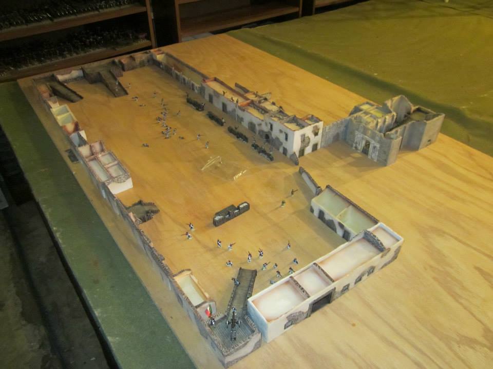Tides of War: Paint Bench: 15mm Battle of the Alamo Diorama Revisted