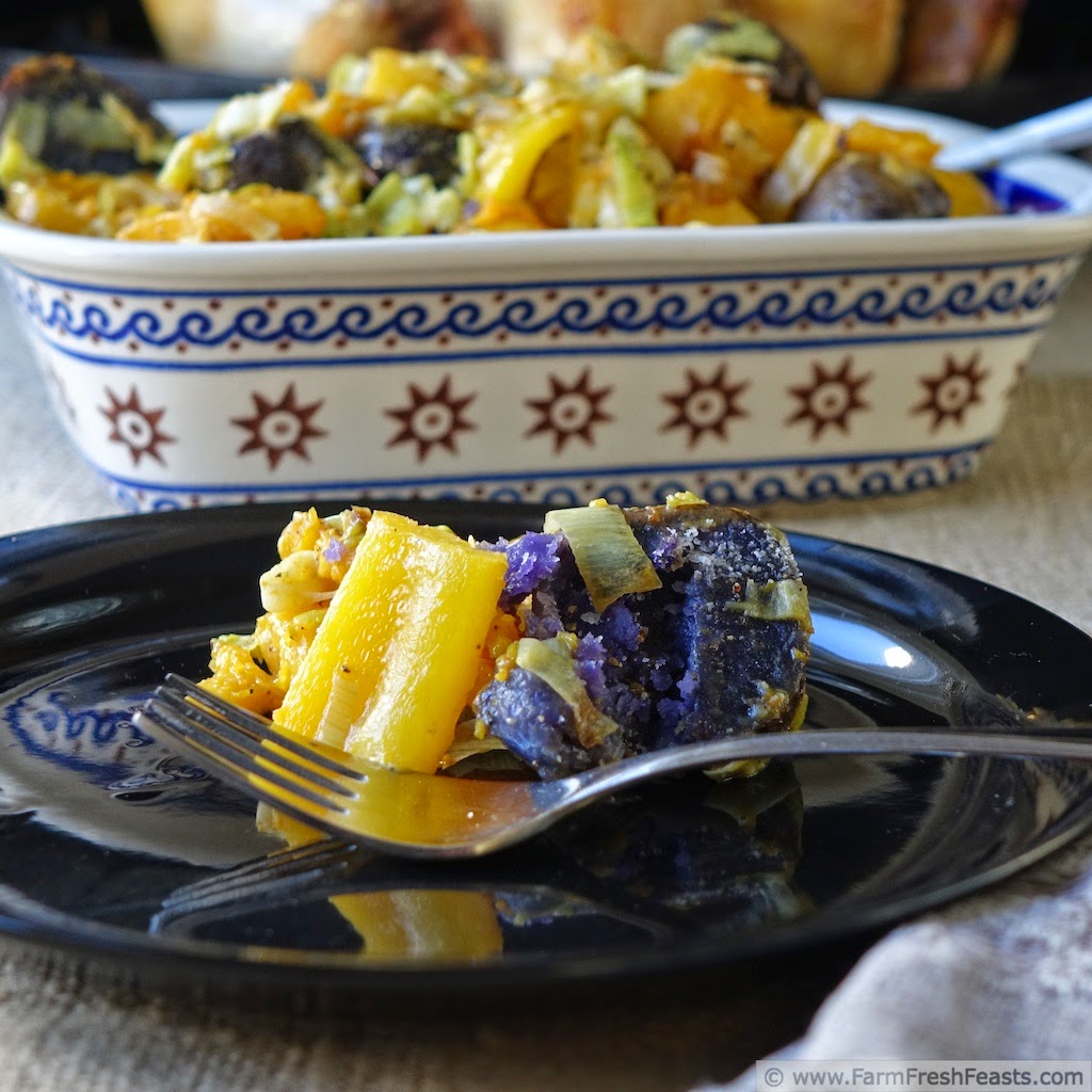 Farm Fresh Feasts: Colorful Roasted Butternut Squash with Potato ...