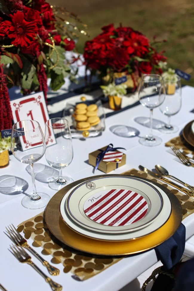 San Diego Style Weddings: Table Design Tuesday: Salute to the Military