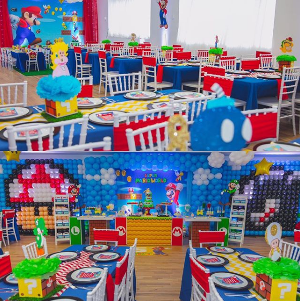Fiesta temática de Super Mario Bros