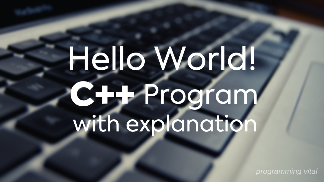 A Simple Hello World C Program To Understand Basics Of C