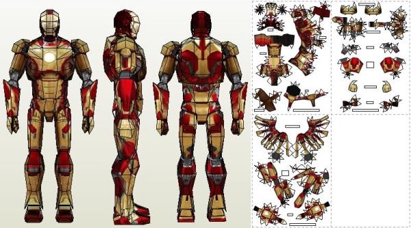 PUTRA'S BLOG: Ironman Papercraft - Mark 42