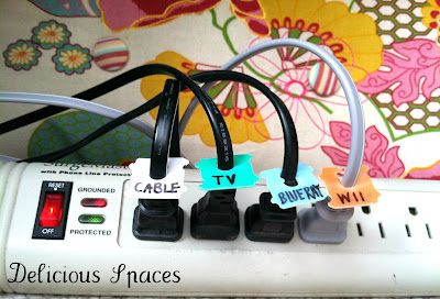 Delicious Spaces: Surge Protector Labels!