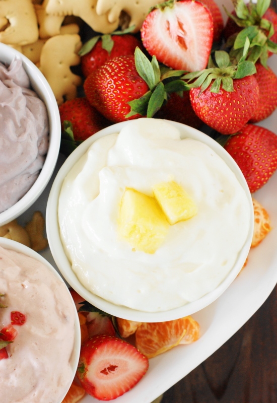 my kitchen world tour: Easy Fruit Dip {Just Two Ingredients, Iii Flavors!}