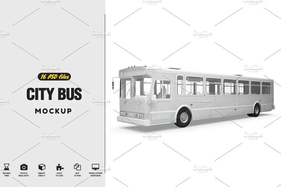 160+ Best Bus Mockup Templates | Free & Premium
