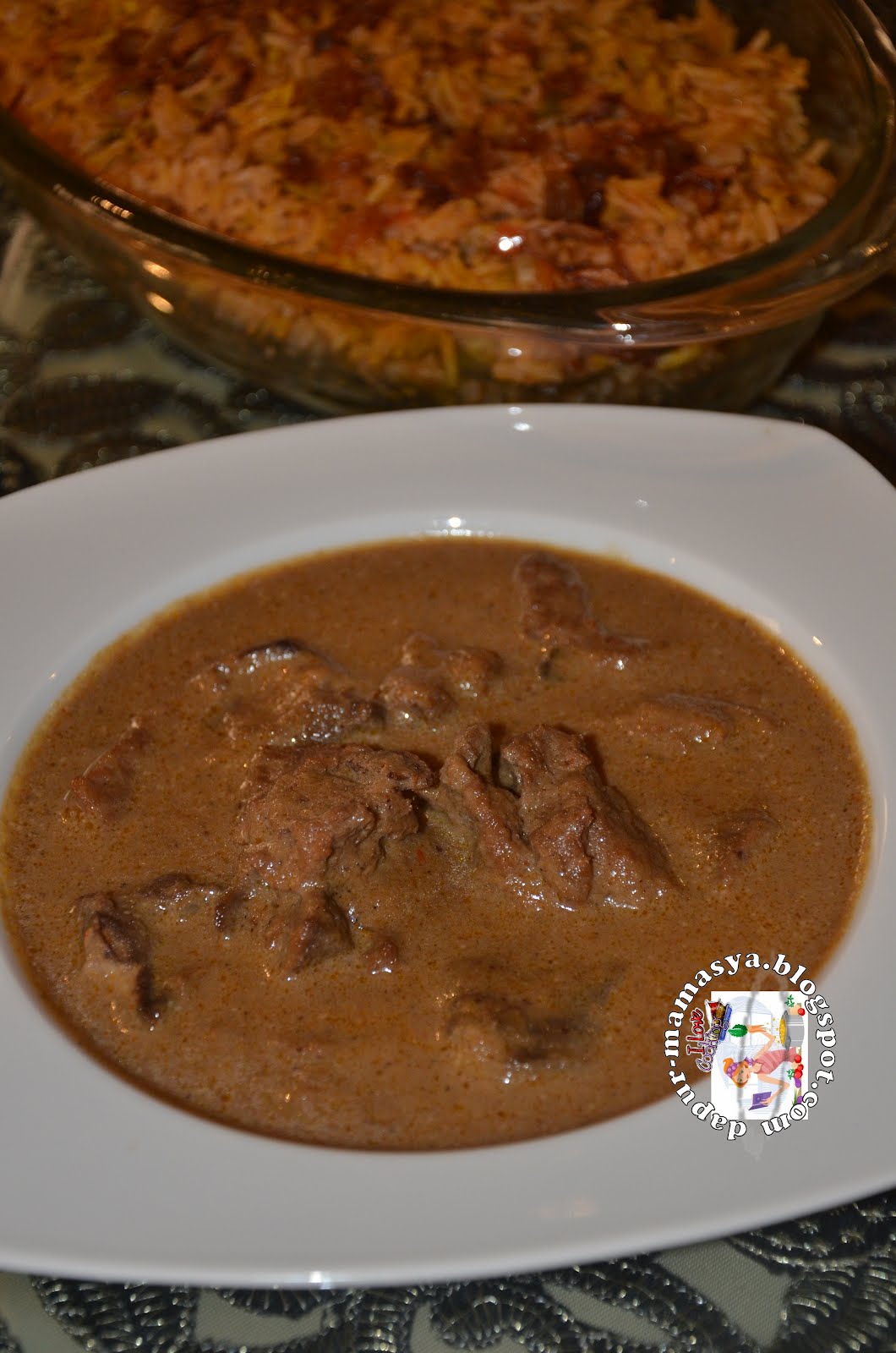 Dapur Mamasya: Nasi Beriani Massala & Gulai Daging Unta