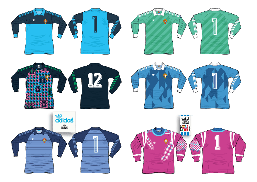 Football teams shirt and kits fan: Adidas Classic 80's Keeper Kits