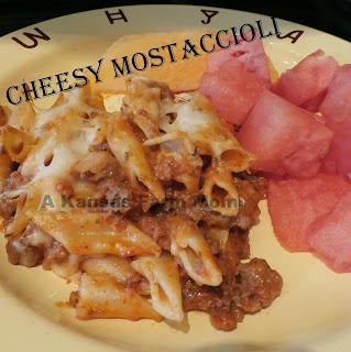 Tales of a Kansas Farm Mom: W4DW- Cheesy Mostaccioli