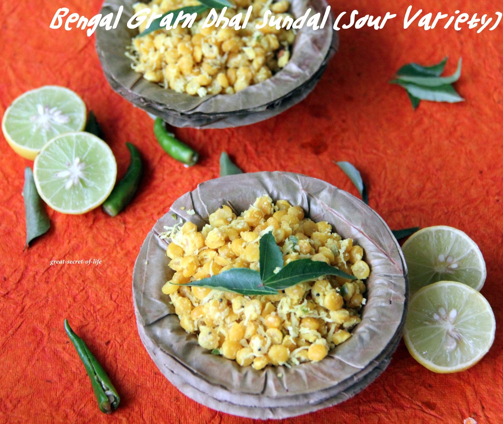 Bengal Gram Salad (Kadala Parruppu Sundal- Sour Variety) - FOR ...