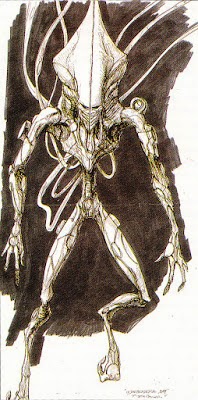 Vintage INDEPENDENCE DAY Alien Concept Art by Patrick Tatopoulos « Film ...