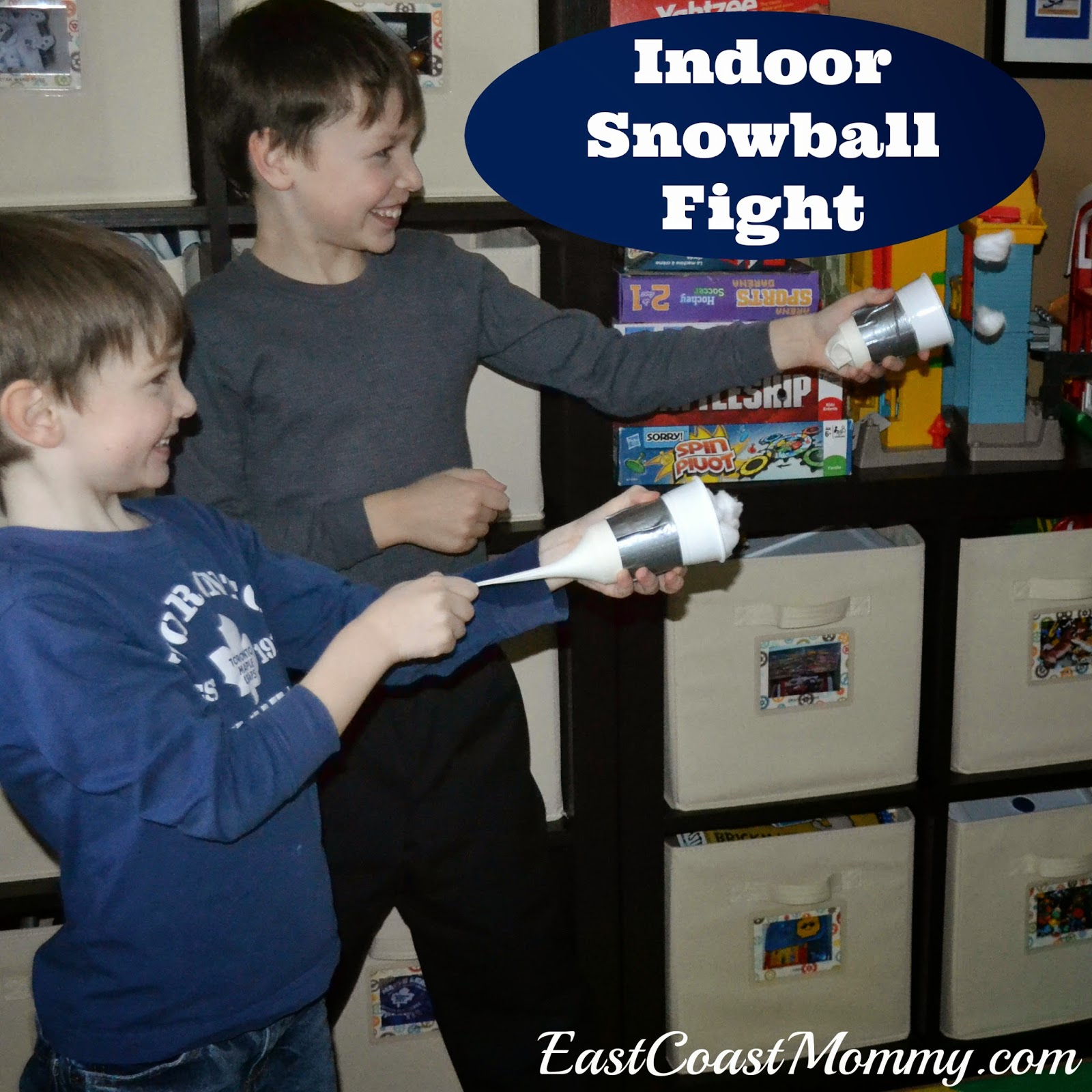 East Coast Mommy: Indoor Snowball Fight