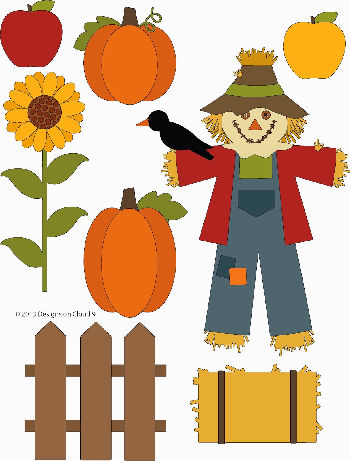 Designs on Cloud 9: Scarecrow card