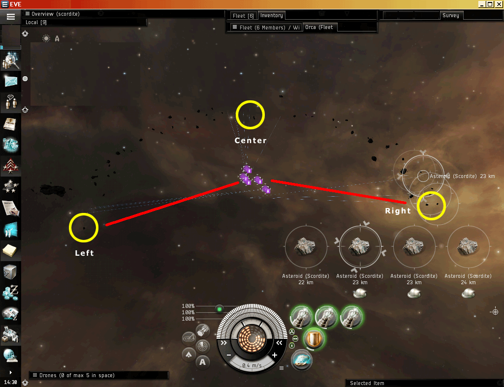New Eden Mining: Eve Online Mining: Small fleet mining step-by-step
