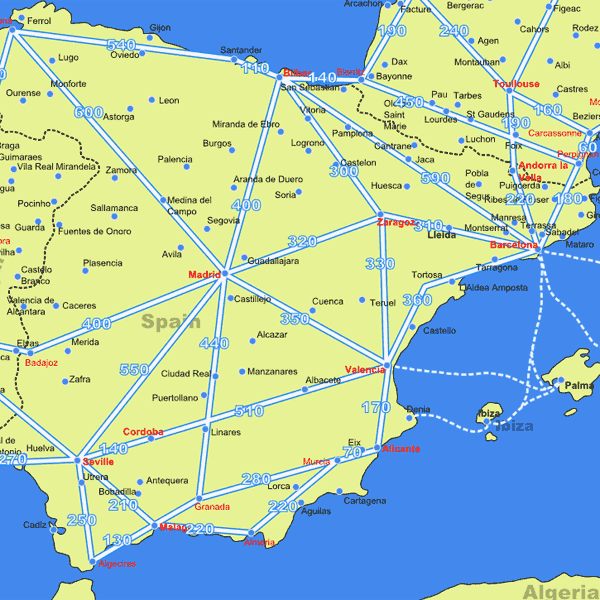 Mapa de Carreteras de España | Mapa Espana País Ciudad Región