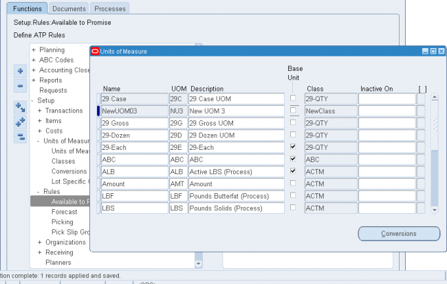 Oracle Inventory Unit Of Measure Implementation « Learn Oracle