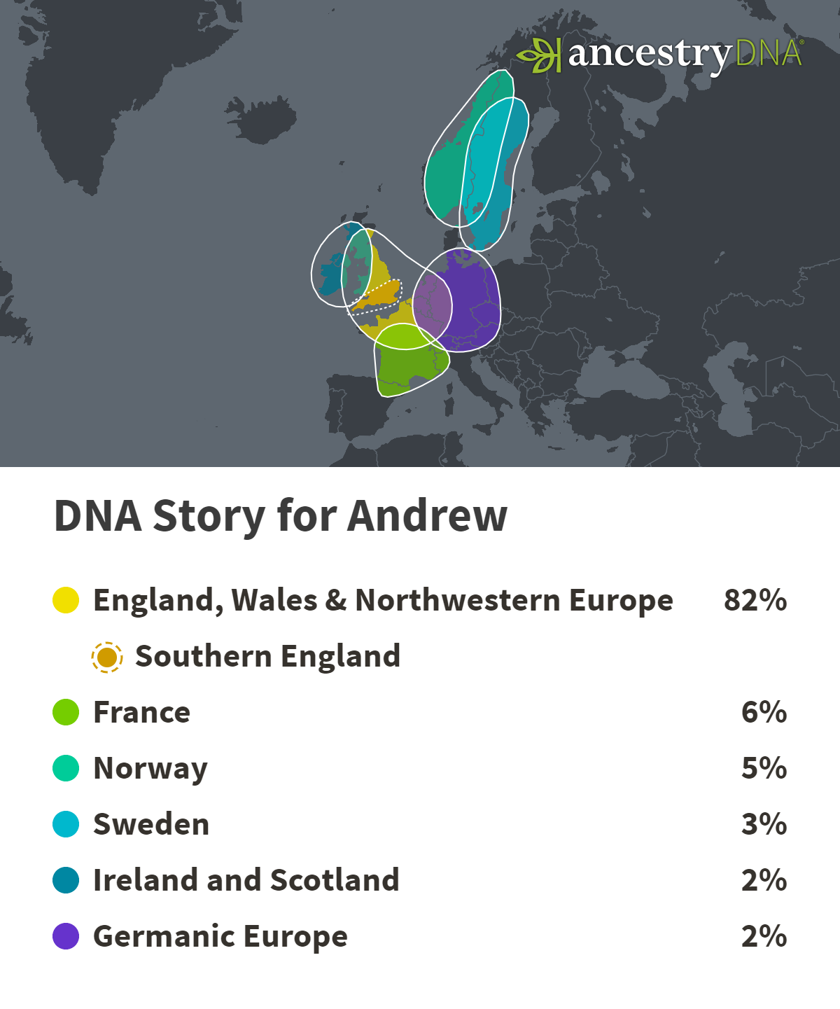 Blackmore Area Local History: Ancestry DNA Result