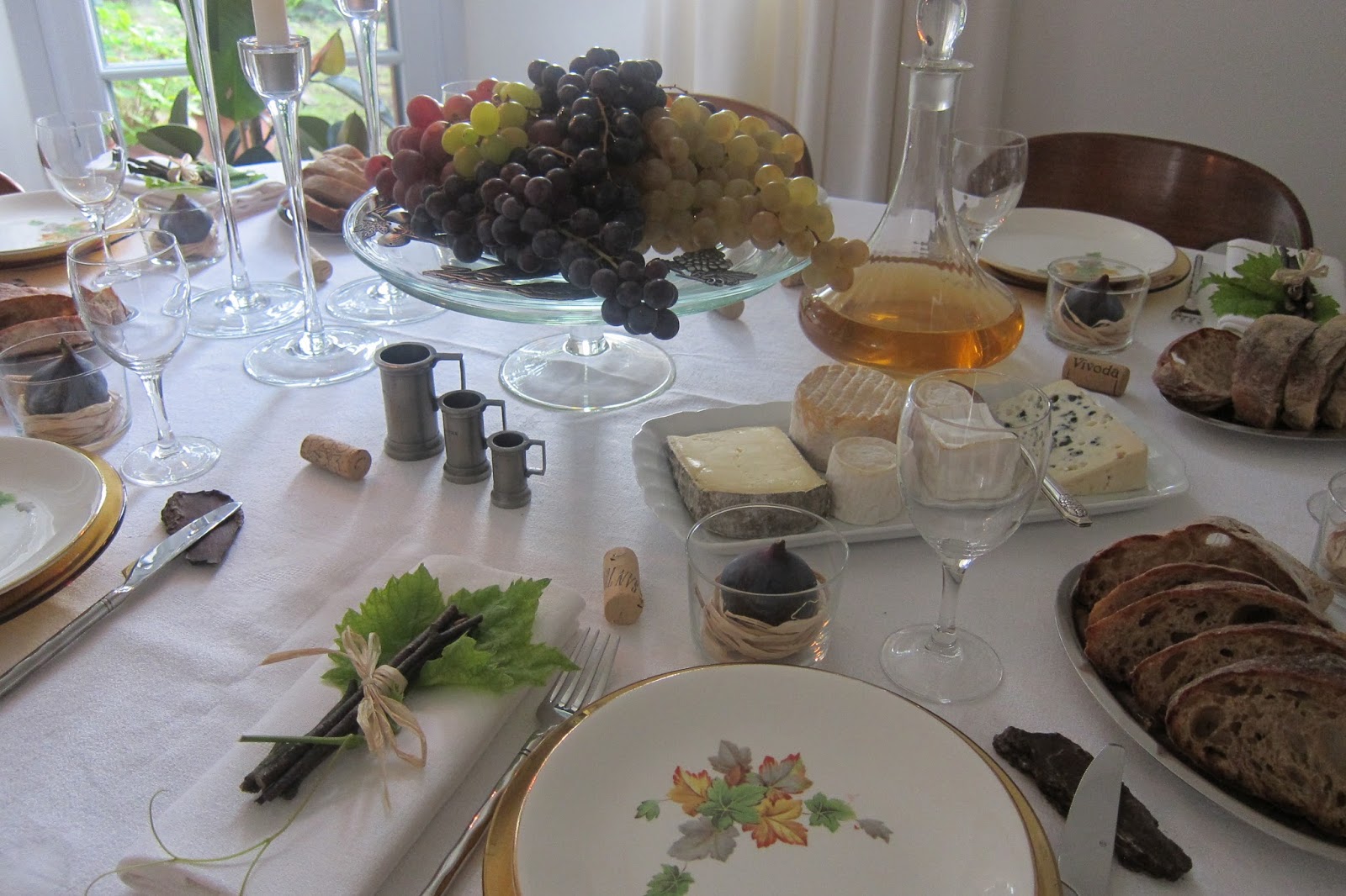 Création Baka Lila: Décoration Table Raisin