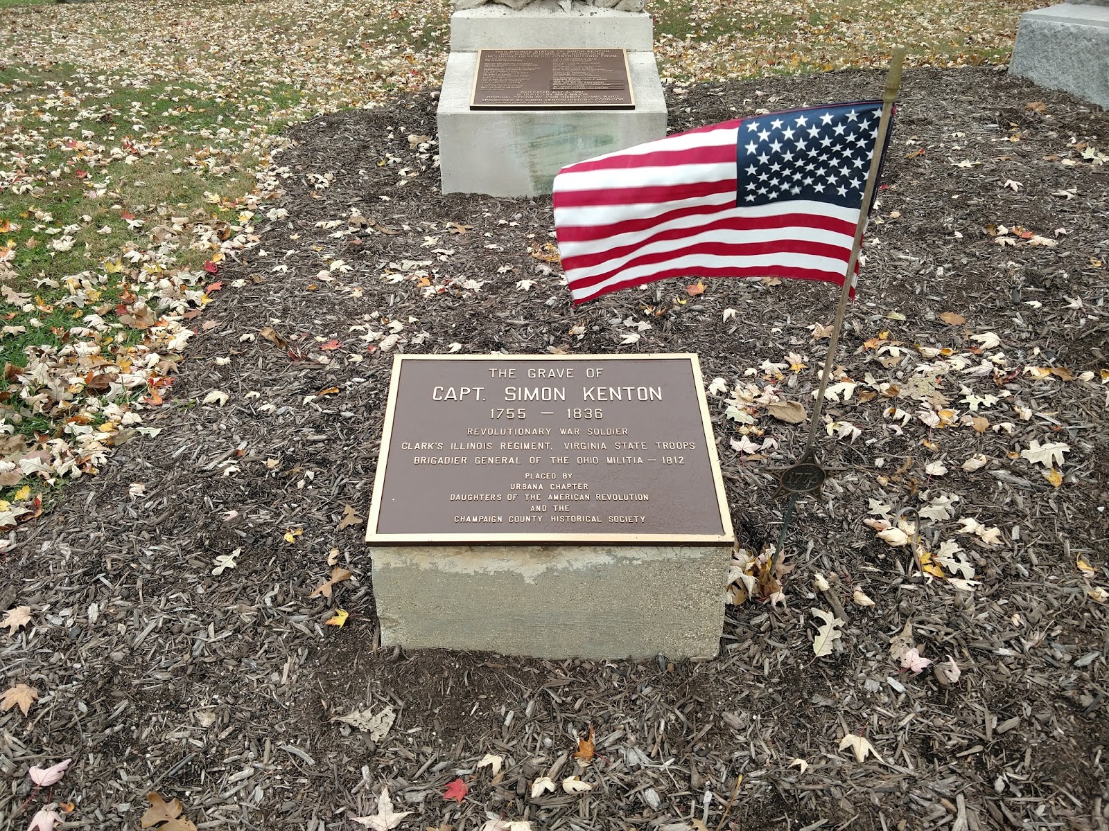 Travels of a Hobgoblin Taphophile: Simon Kenton - Oak Dale Cemetery