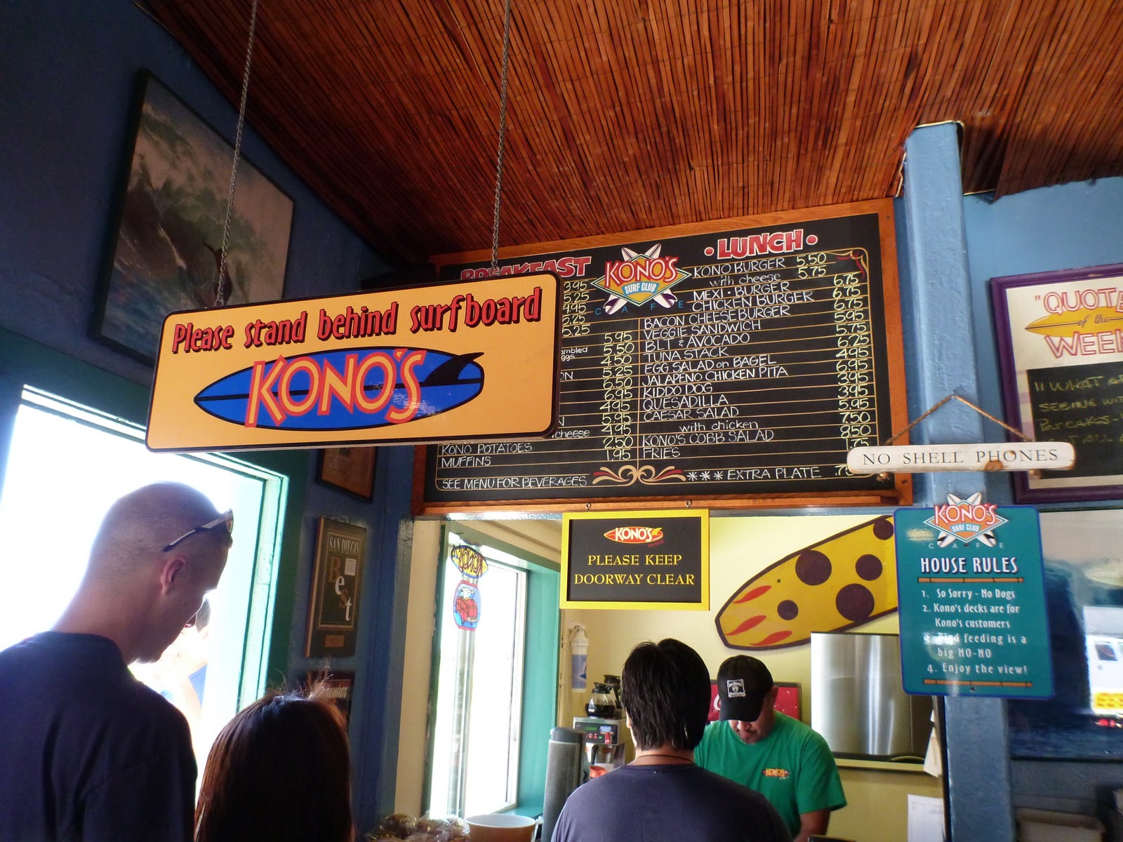 Perficious Eats: Kono's Surf Club Cafe - San Diego, California