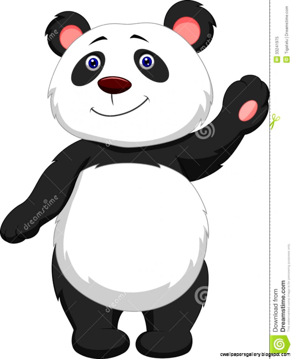 Cute Baby Panda Waving | Wallpapers Gallery
