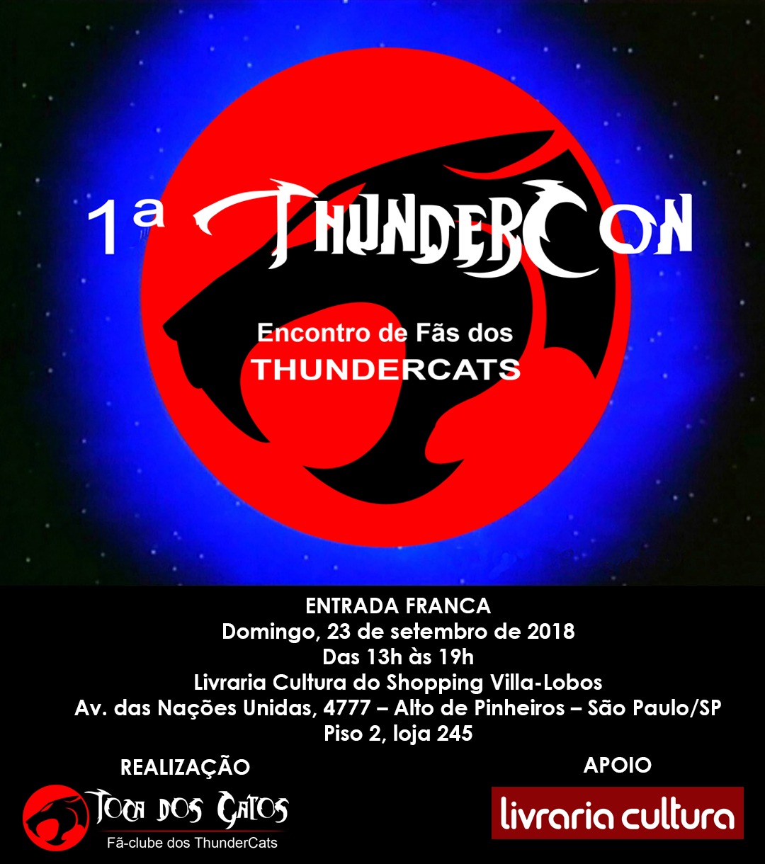 1ª ThunderCon: Encontro de Fãs dos ThunderCats – Revista Conexão Literatura