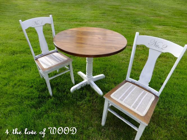4 the love of wood: EDWARDIAN SCRIPT - table for two