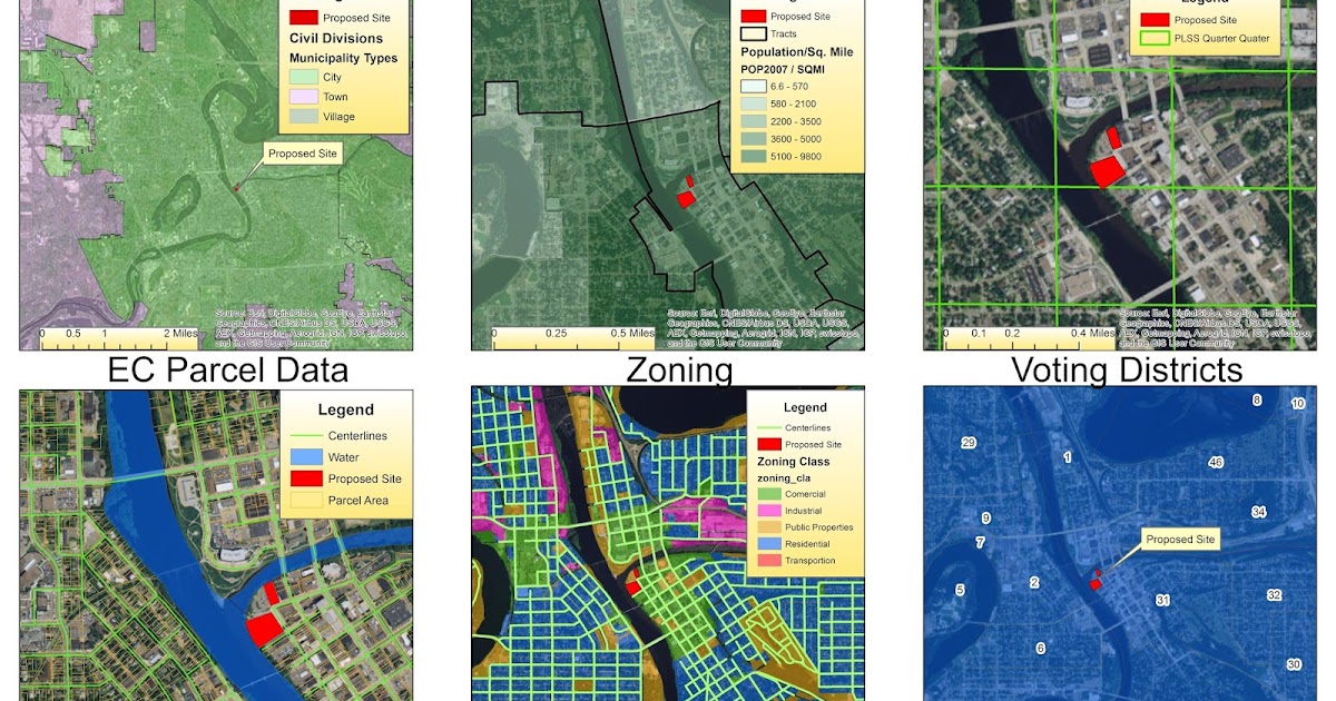 Geographic Information Systems I: Eau Claire Base Data of the ...