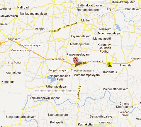 Vellakovil: Map view of VELLAKOVIL