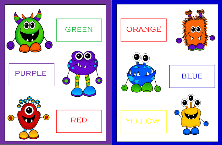 1 - 2 - 3 Learn Curriculum: Monster File Folder Games