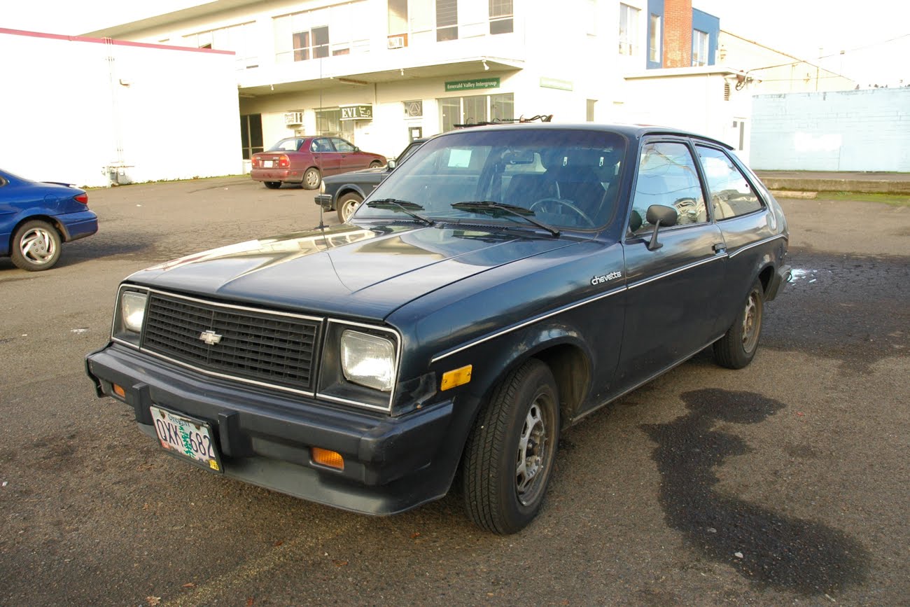 OLD PARKED CARS.: 1983 Chevrolet Chevette CS.