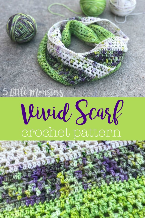 5 Little Monsters: Vivid Scarf