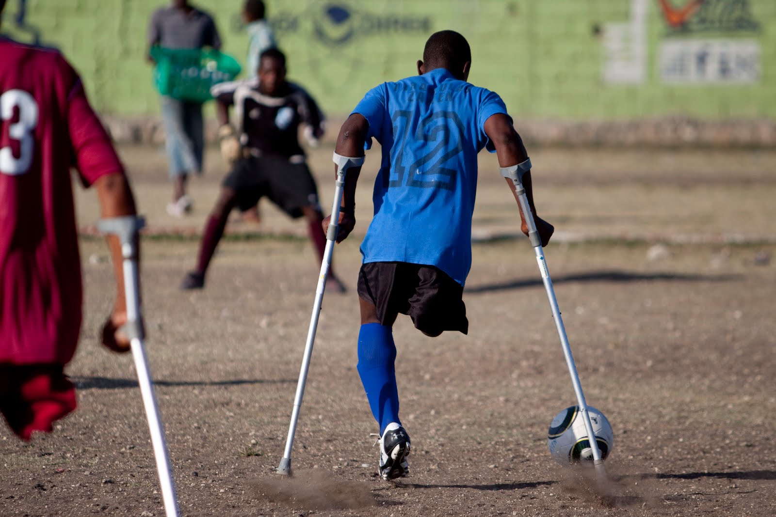 Photodocumentary by Les Stone: Disabled Football