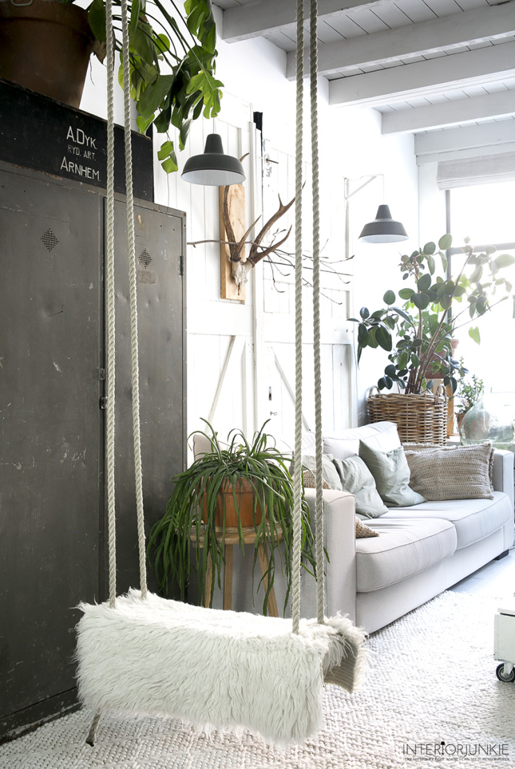 A Dutch house with a blend of vintage and industrial decoration