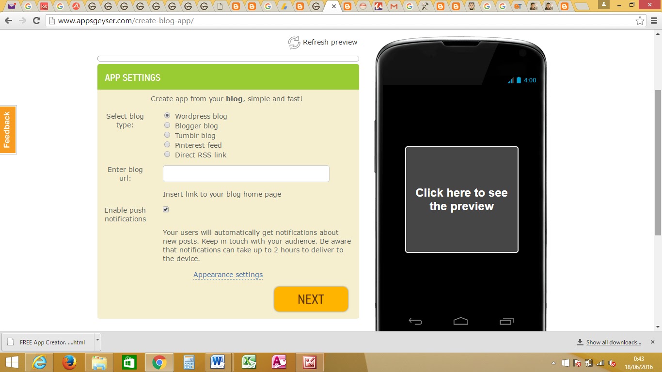 maka akan tampil seperti dibawah ini