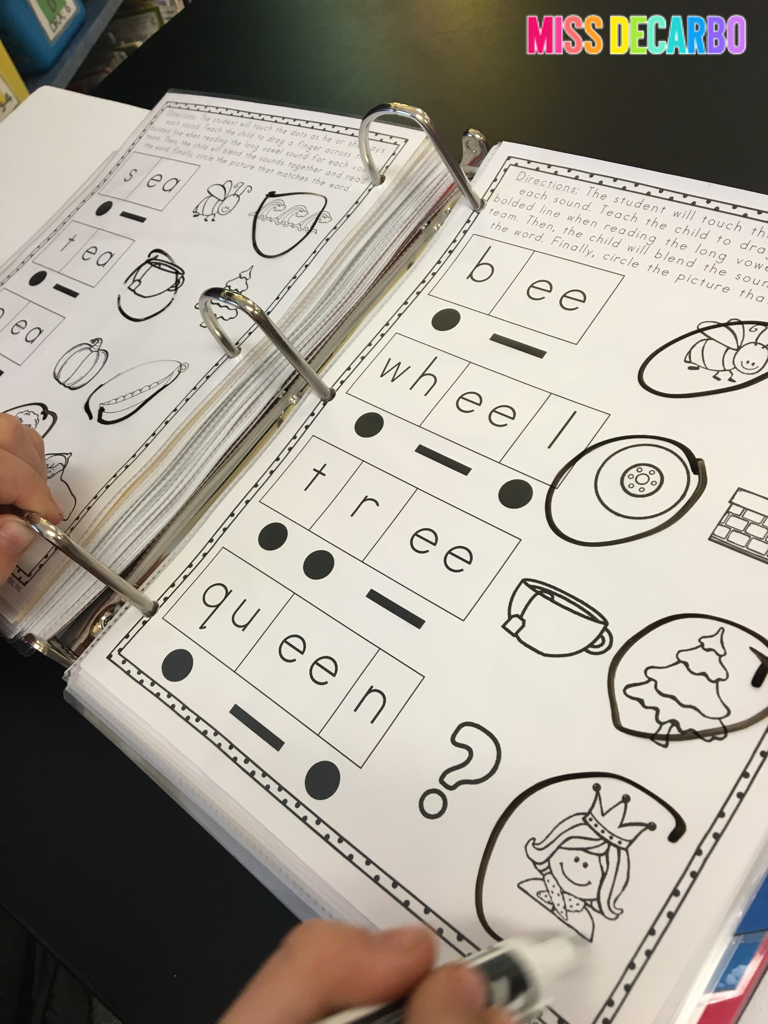 A Tour of My No Prep Intervention Binder - Miss DeCarbo