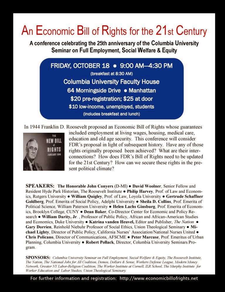New Deal of the Day: FDR--Economic Bill of Rights Conference at ...