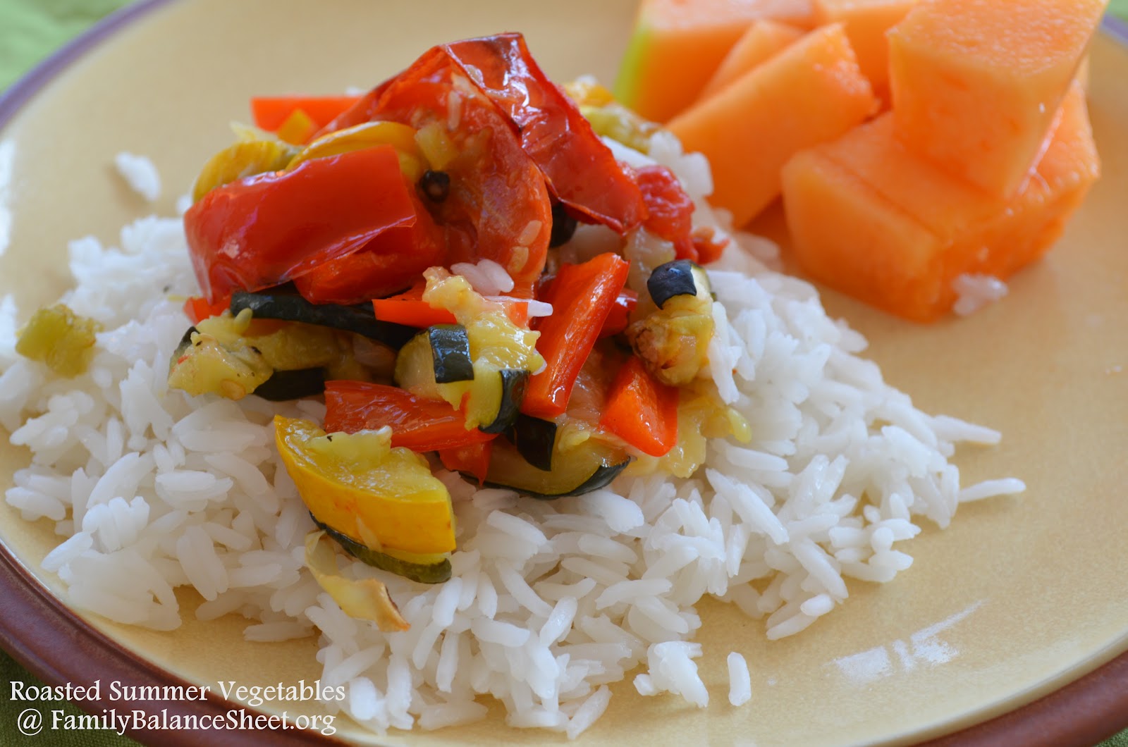 Roasted Summer Vegetables - Family Balance Sheet