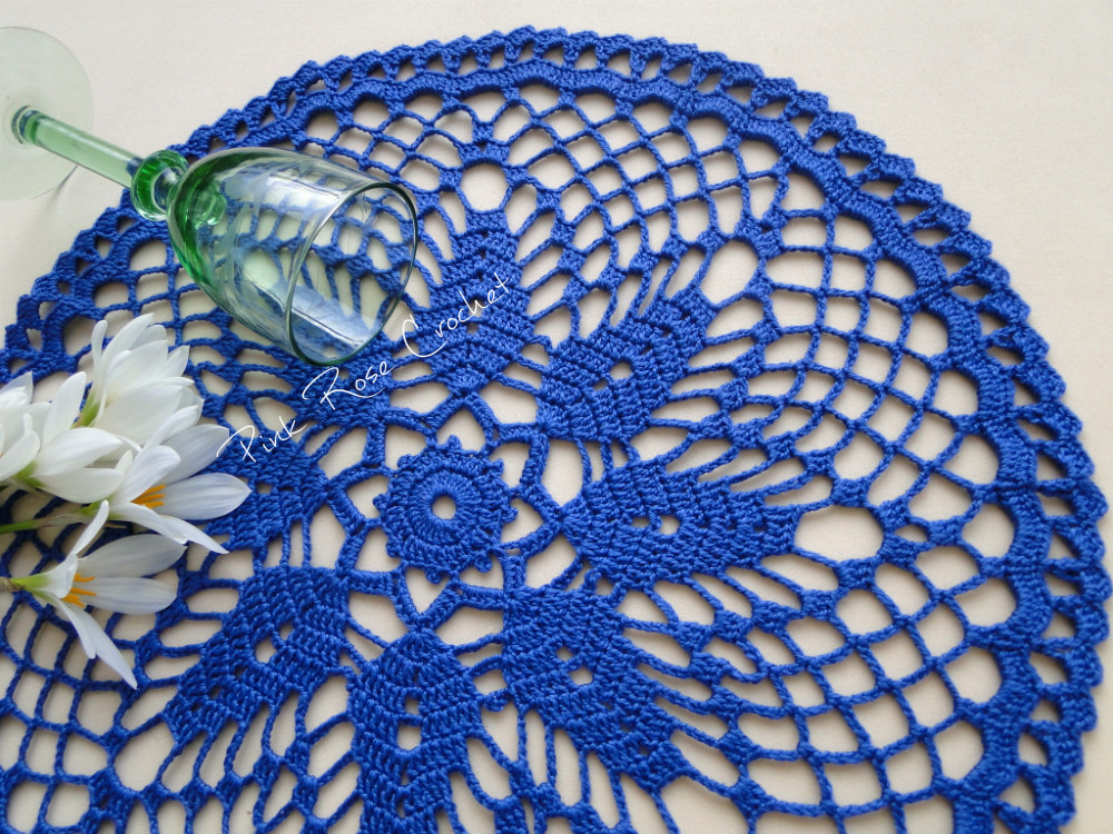 Pink Rose Crochet: Doily 80