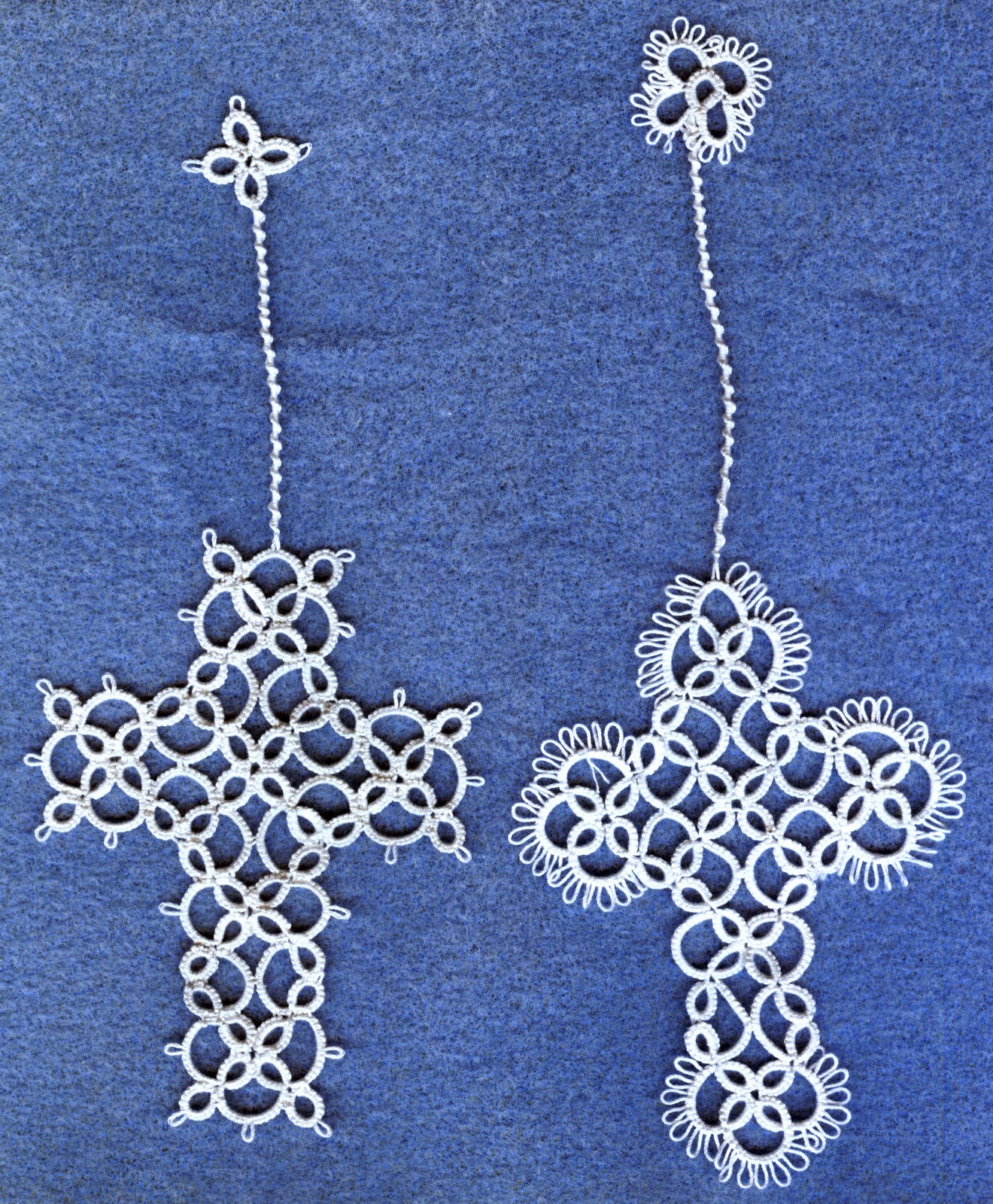 Tatting Treasures Cross Bookmarks tatting-treasures-cross-bookmarks