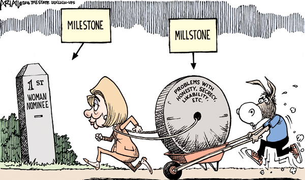 POLITICAL ILLUSION: Milestone or Millstone for Hillary Clinton?