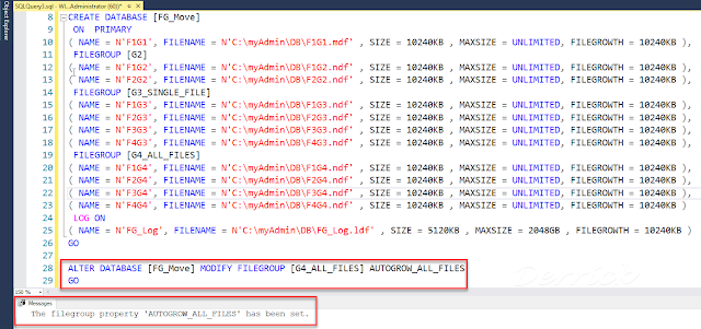 德瑞克：SQL Server 學習筆記: [SQL Server] AUTOGROW_ALL_FILES Option: All files in the filegroup grow.
