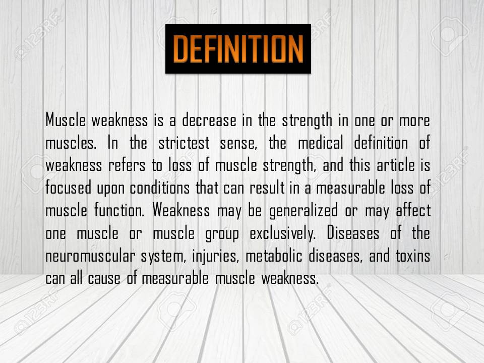 WMC PUSAT RAWATAN TRADISI WONG : MUSCLE WEAKNESS