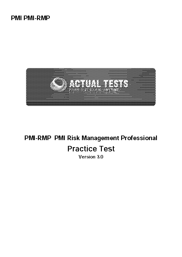 PMI-RMP PMI Risk Management Professional Practice Test PMI-RMP PMI Risk Management Professional Practice Test