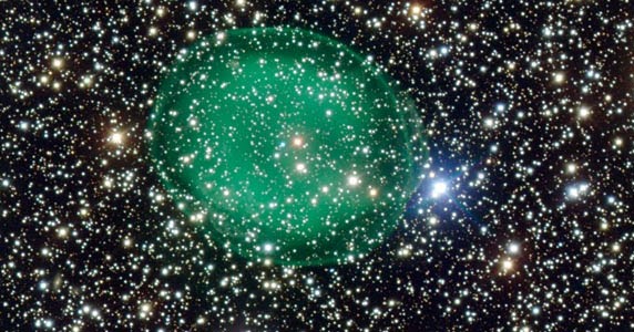 Uzay-Bilim: Yeşil Hayalet Kabarcık: IC 1295 Bulutsusu