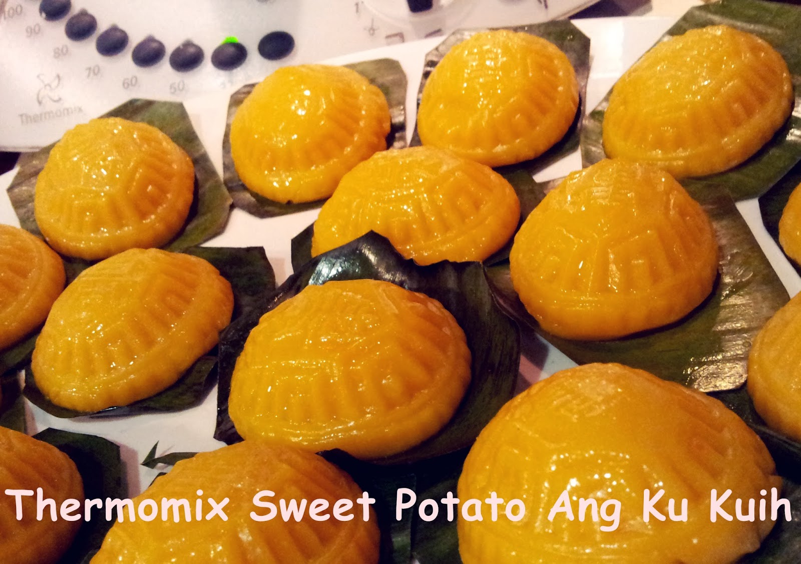 Chef with LOVE 爱的烹饪: Thermomix Sweet Potato Ang Ku Kuih