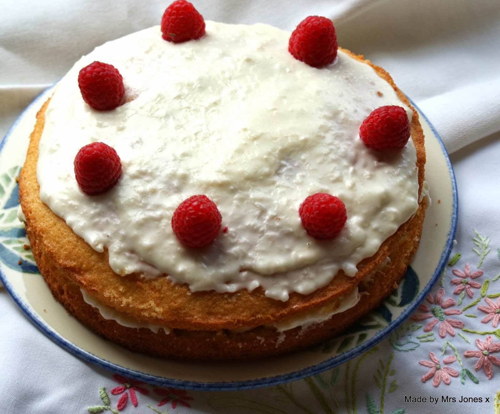 Coconut & Raspberry Victoria Sponge