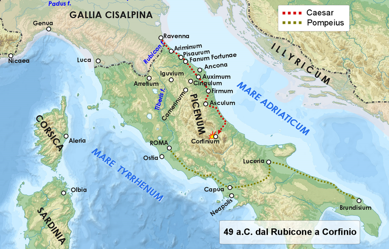 il passaggio del Rubicone