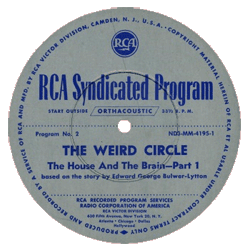 Saved From The Paper Drive: Old Time Radio~ Weird Circle~