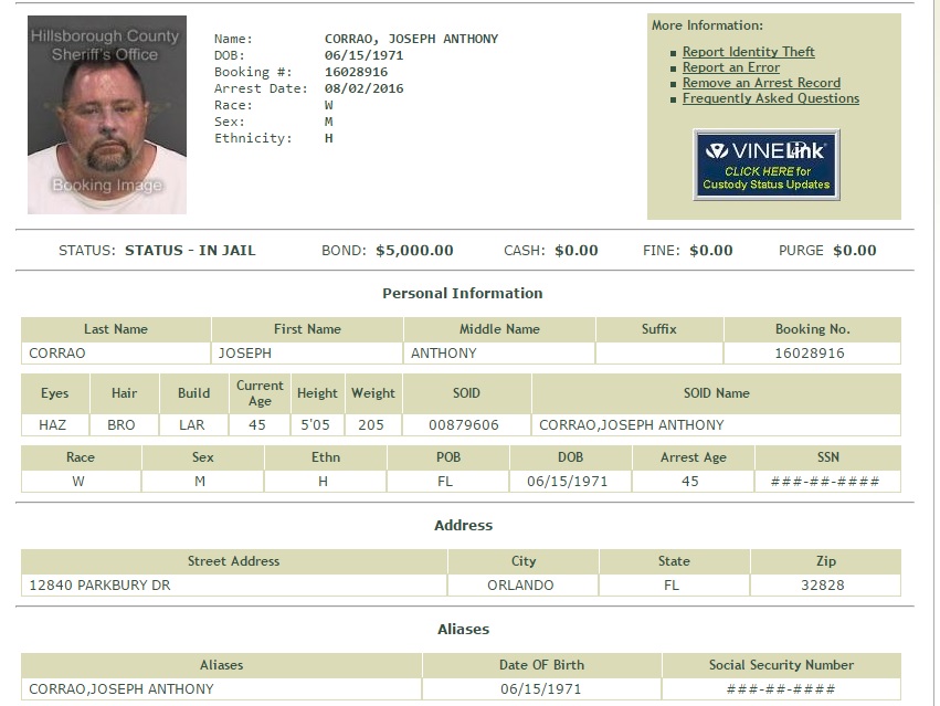 Who is Joseph Anthony Corrao who killed Pinky the Flamingo in Busch ...