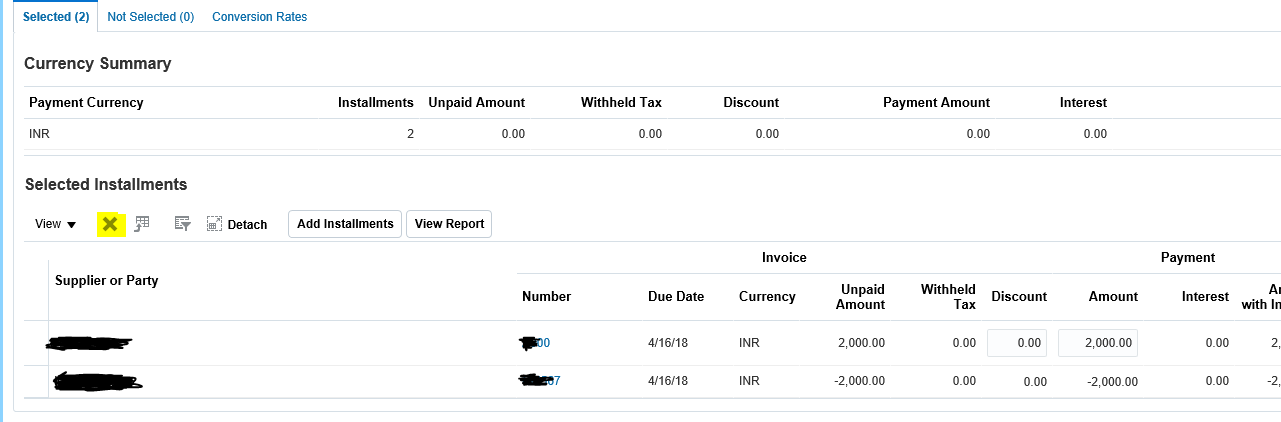 Oracle Application S Blog How To Make Payment In Oracle Fusion By Payment Process Request